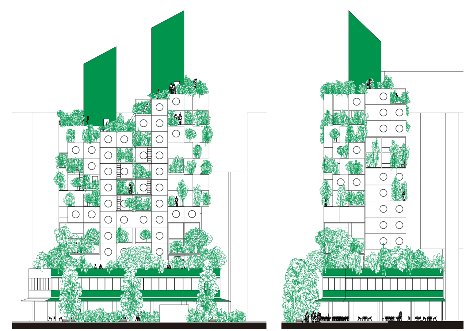 Nakagin Capsule Tower Green Metamorphoses Project | Showcase Tokyo ...