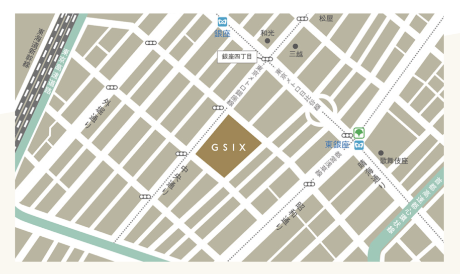 Ginza six map | Showcase Tokyo Architecture Tours